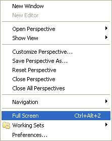 Eclipse Plugins: FullScreen Plugin – Un poco de Java