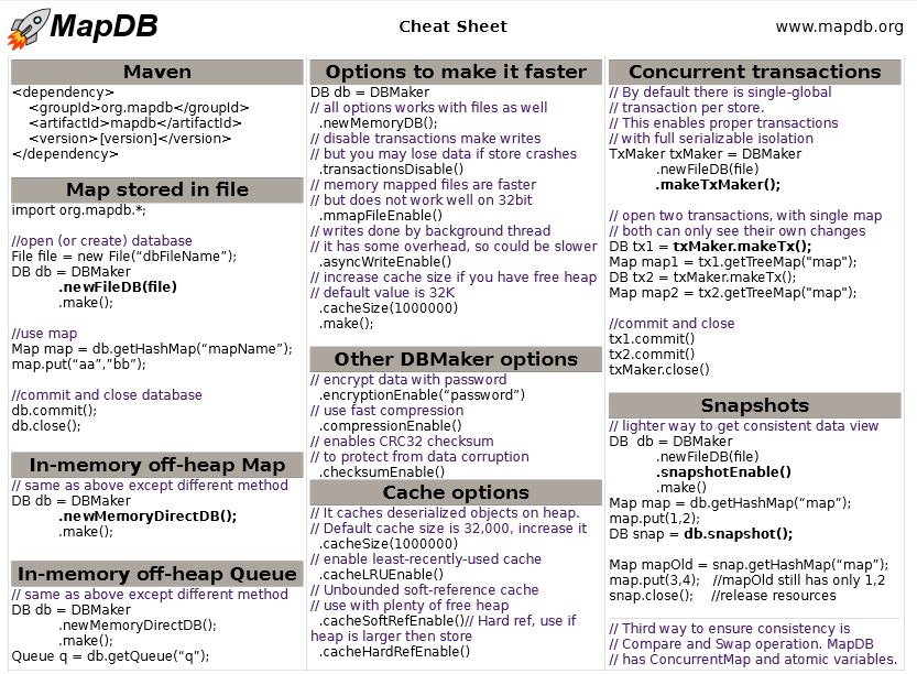 MapDB: Base de Datos Java para trabajar directamente con colecciones – Un poco de Java