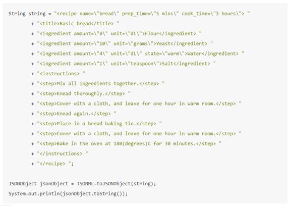 ¿Qué es JsonML? – Un poco de Java