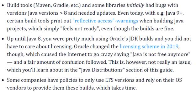 Guía sobre las versiones en Java – Un poco de Java